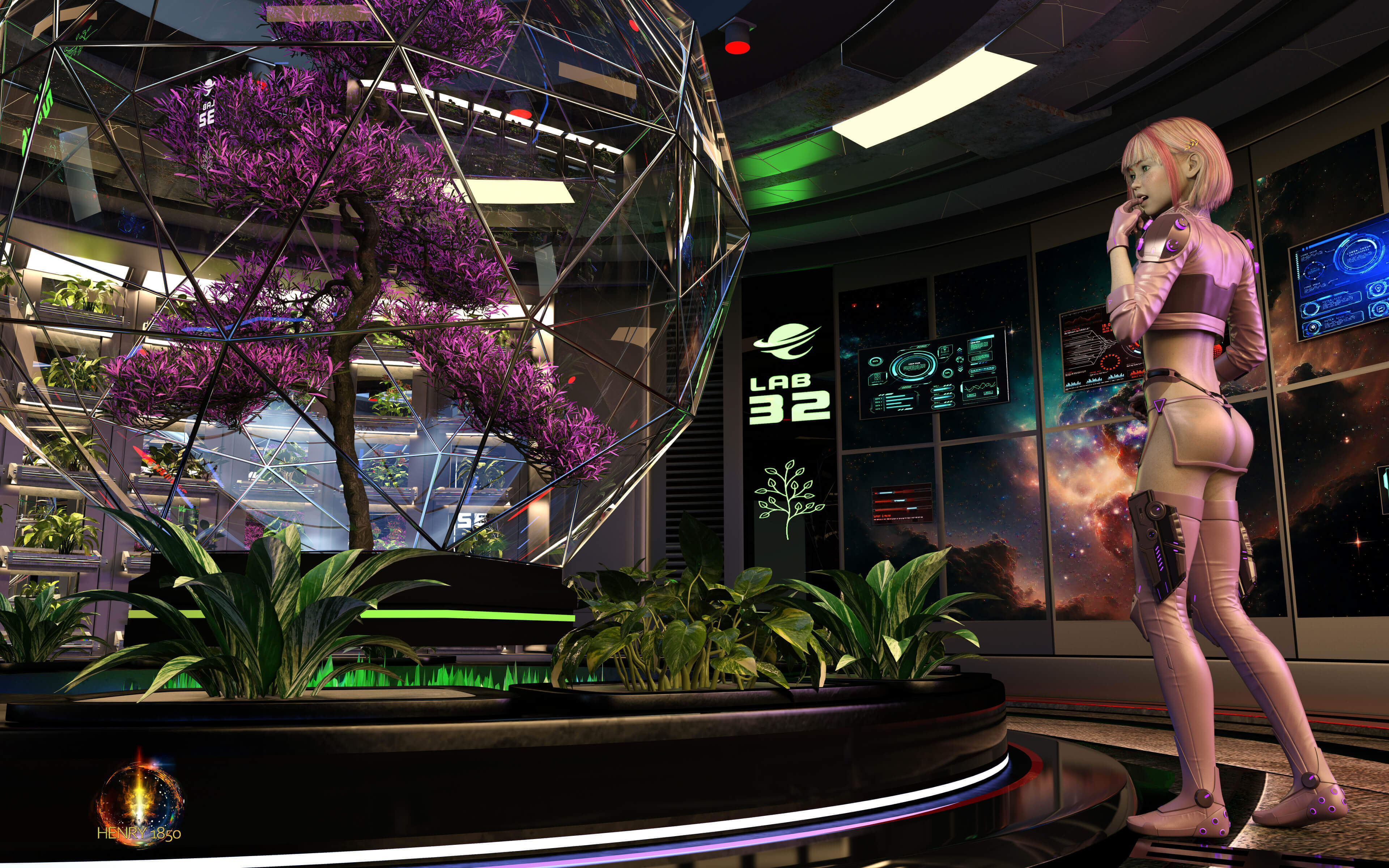 Bitanic Lab 23 3D Render, Digital Art by Henry1850