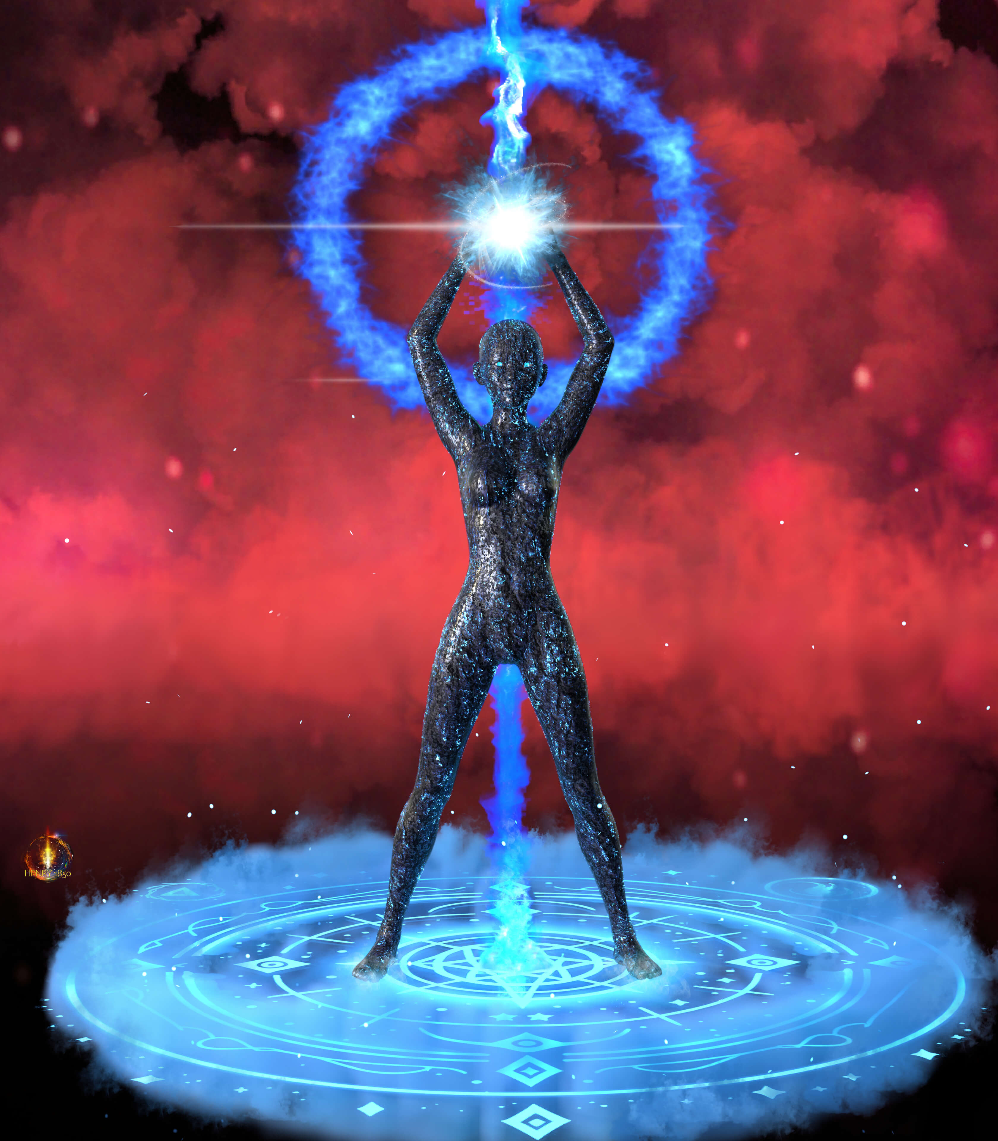 Elemental 3D Render, Digital Art by Henry1850