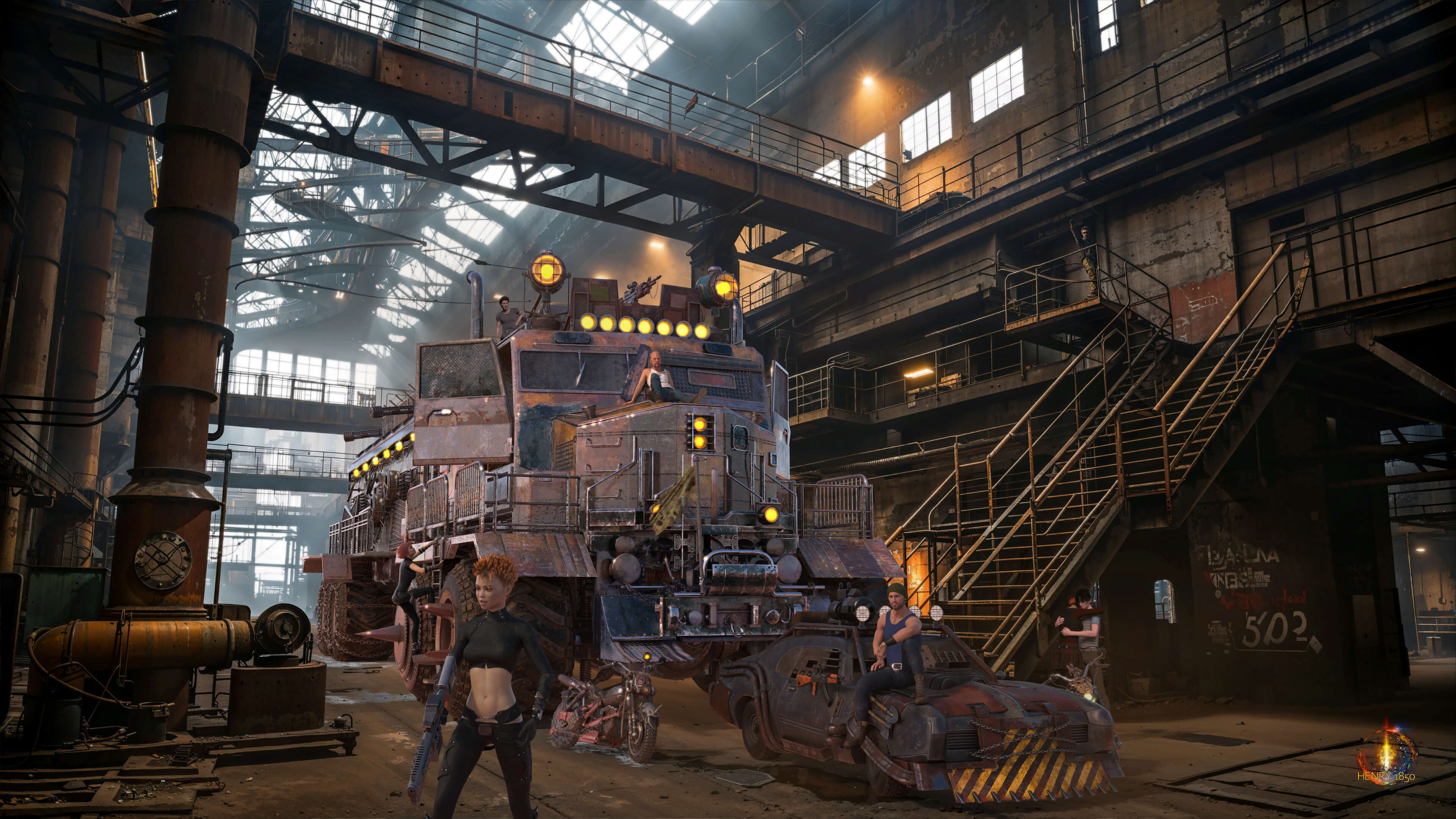 Load-Out! 3D Render, Digital Art by Henry1850