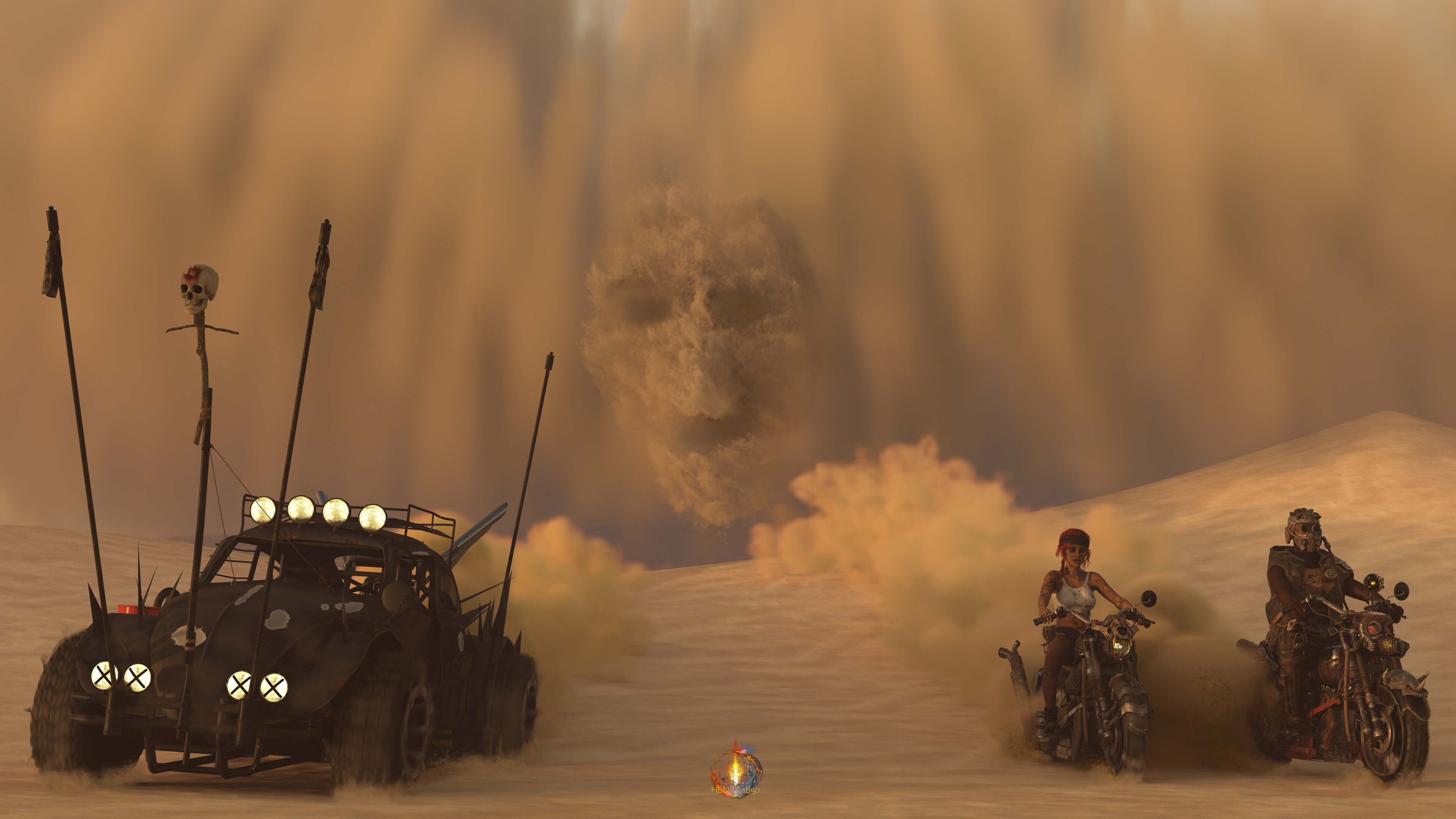 Mad Max Meets the Mommy 3D Render, Digital Art by Henry1850