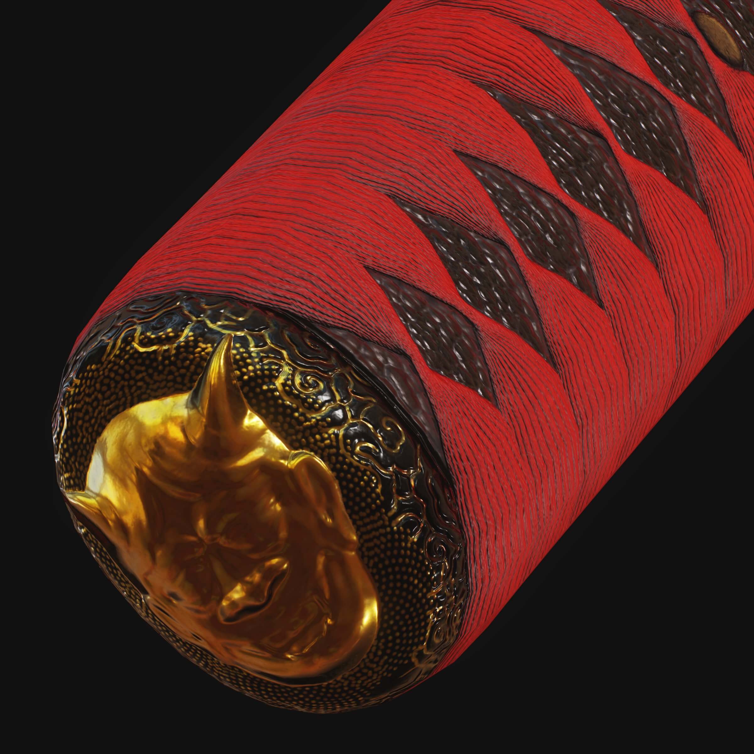 Oni Katana - 3D Model by henryrietra