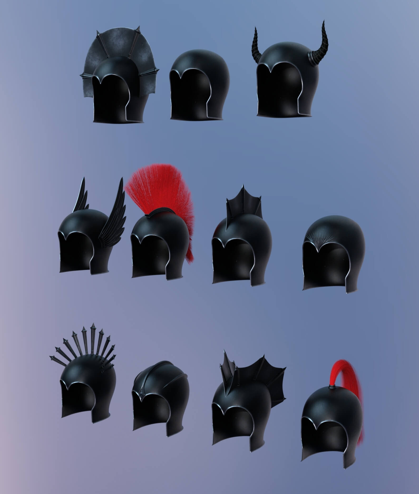 Fantasy Helmet Alpha - Daz Content by Herhey