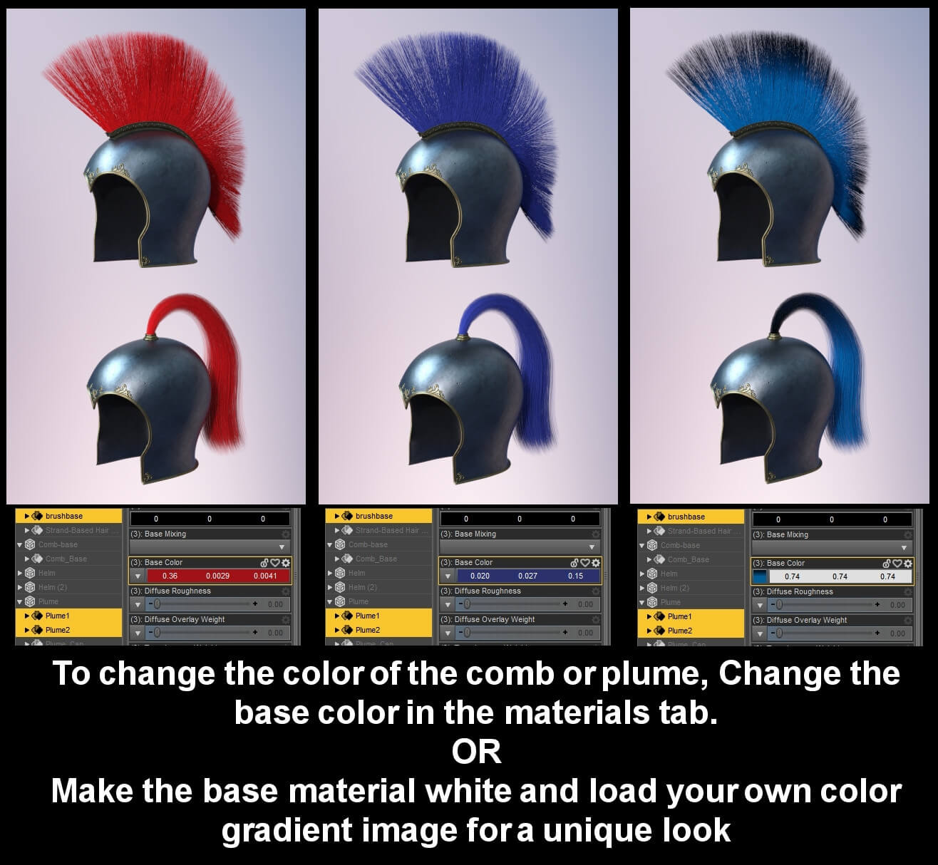 Fantasy Helmet Alpha - Daz Content by Herhey