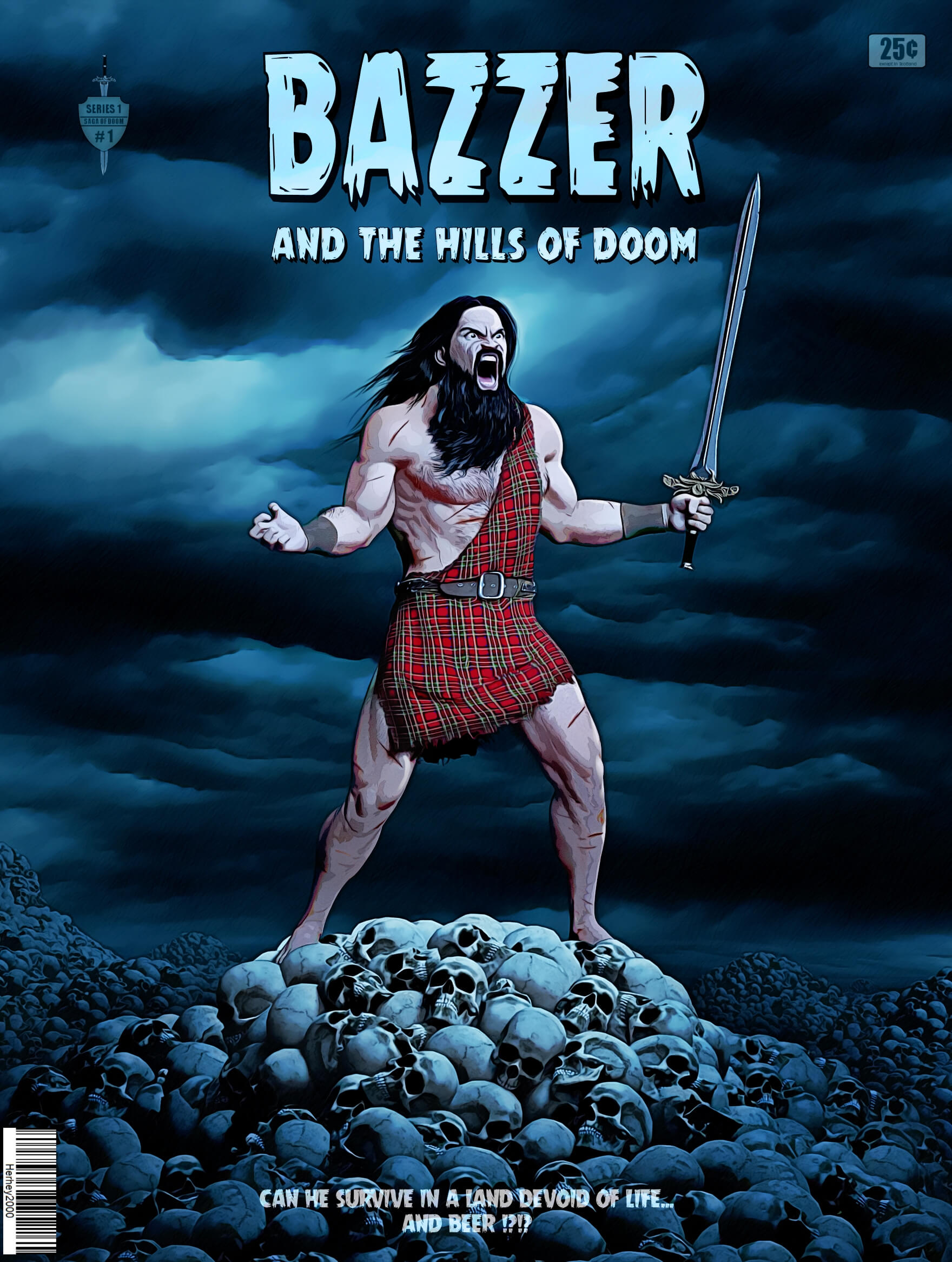 Bazzer and the Hills of Doom (comic version) 3D Render by Herhey