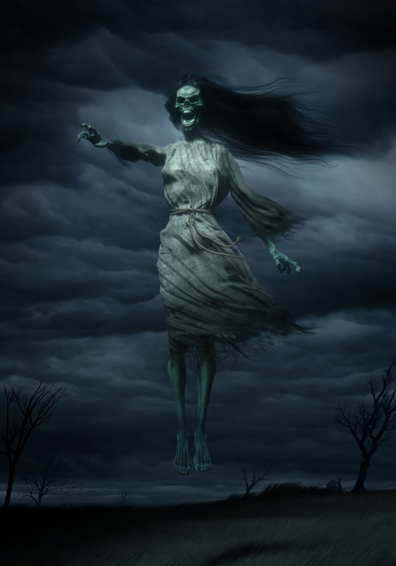 Never Steal a Witch's Spellbook 3D Render, Digital Art by Herhey