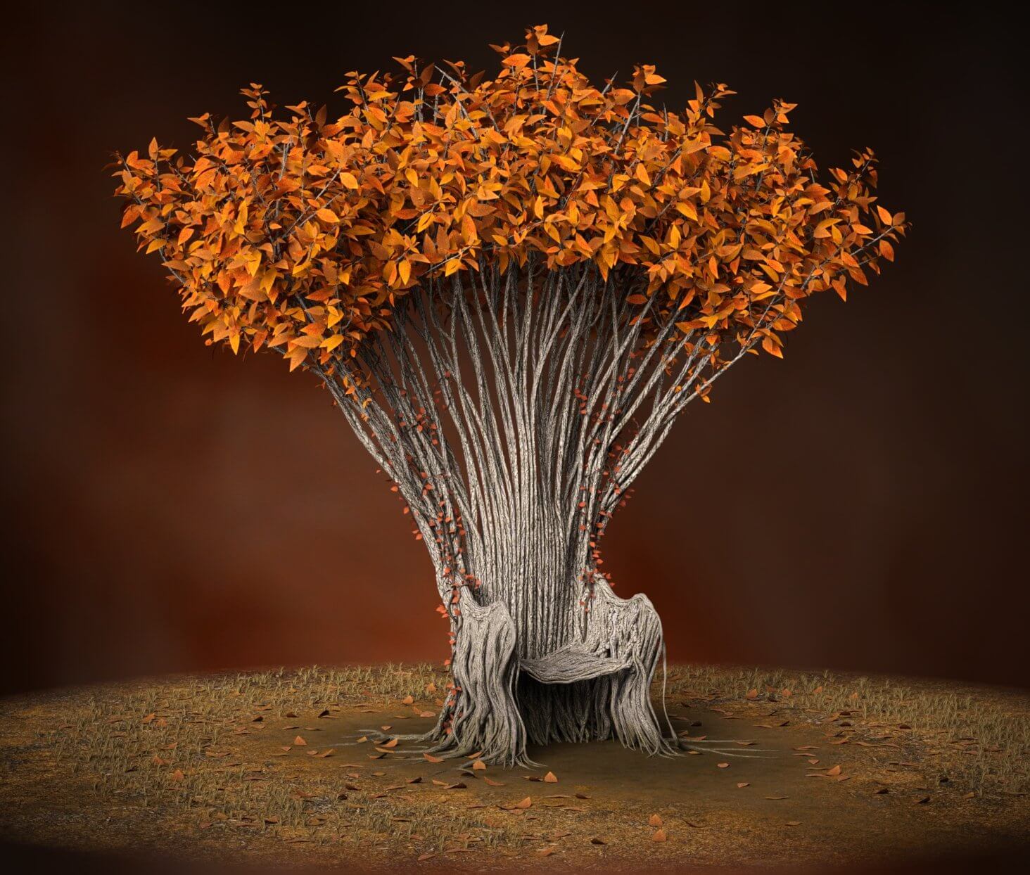 Natures Throne - Daz Content by Herhey