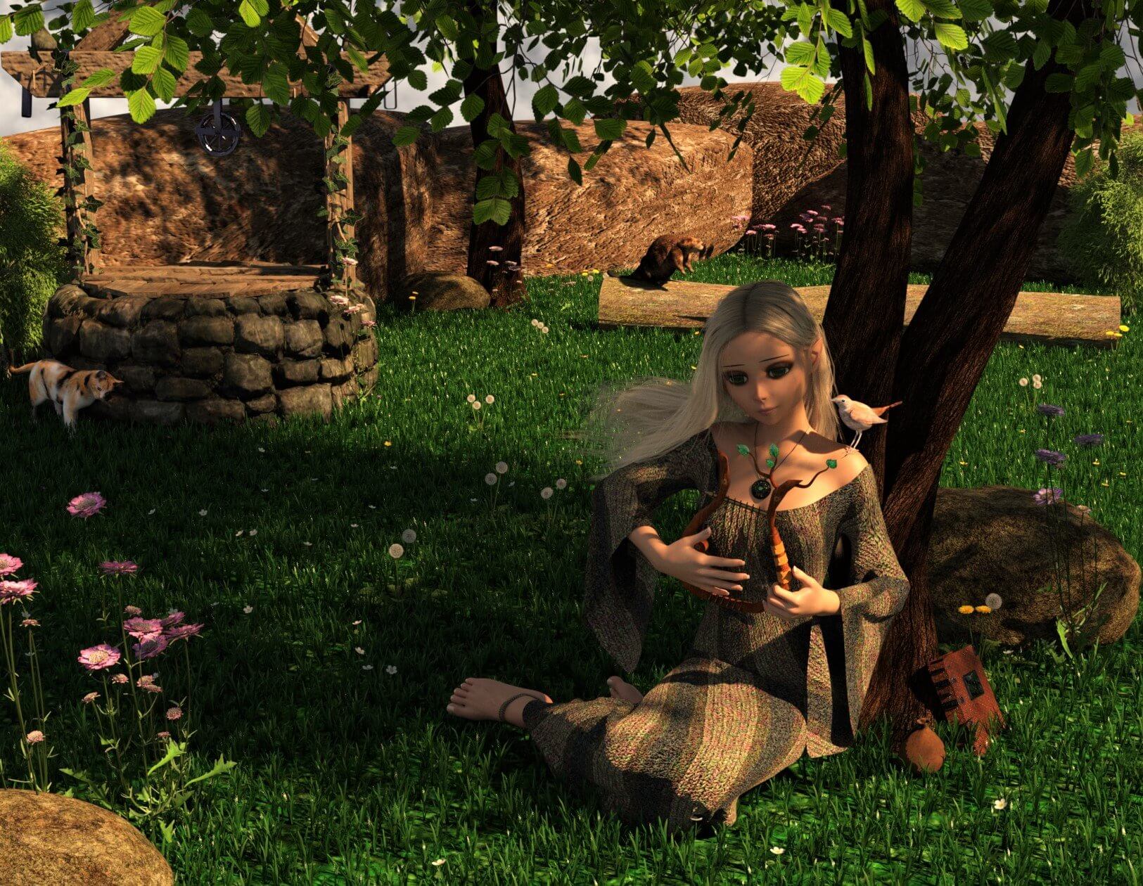 Thee hidden place of peace 3D Render by Hermit4goodreason