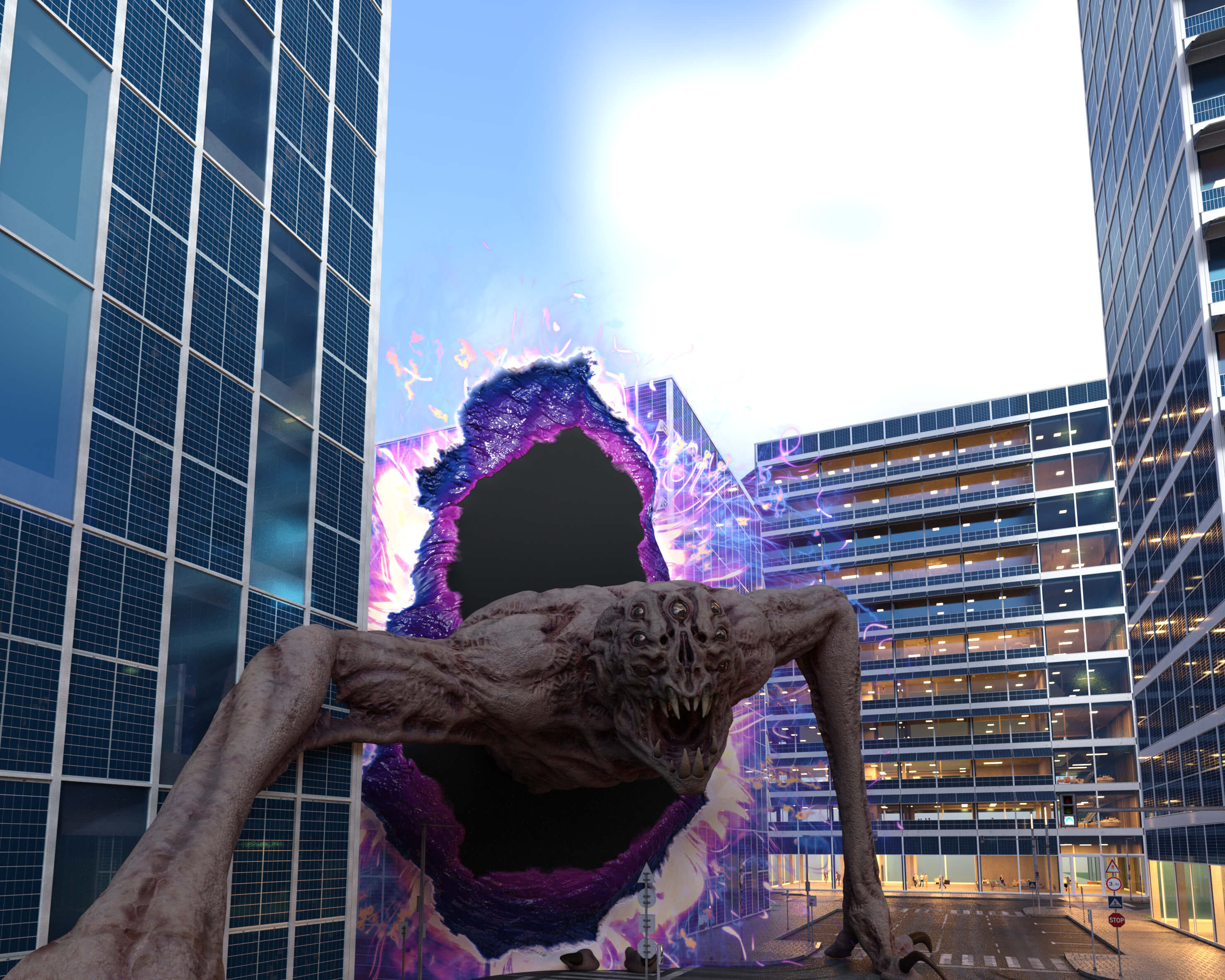 Come from Outer Space 3D Render, Digital Art by HeroineFactory