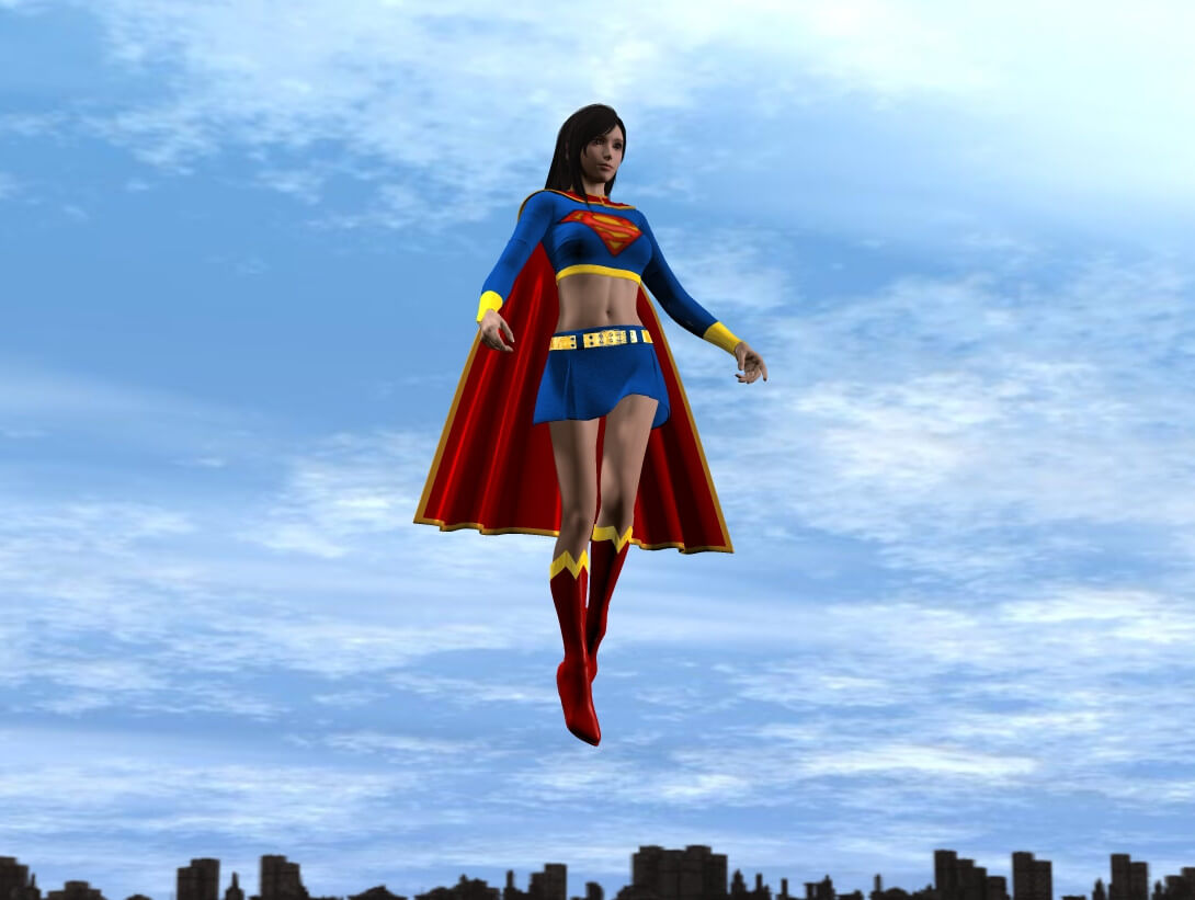 Super Tifa 3D Render, Digital Art by HeroineFactory