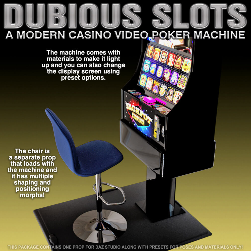 A Dubious Slot Machine - Daz Content by HevieState3D