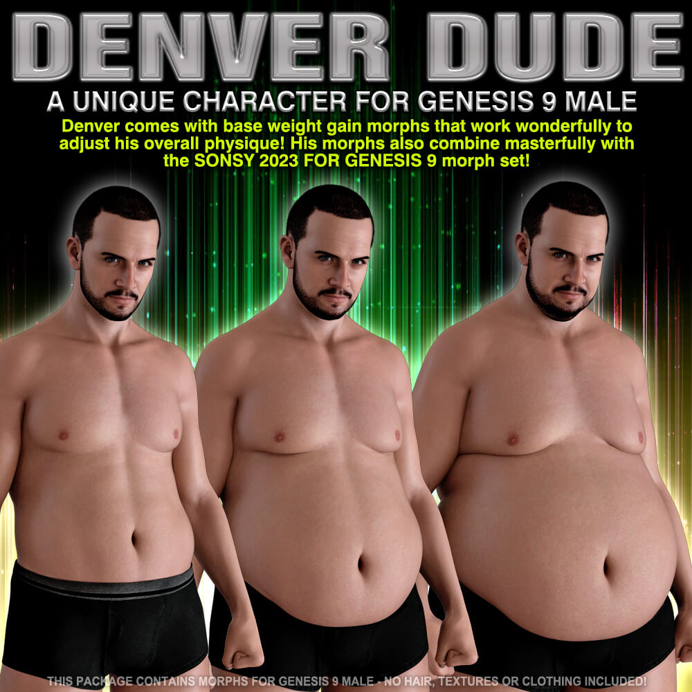 Denver Dude Character Morph for Genesis 9 Male - Daz Content by HevieState3D