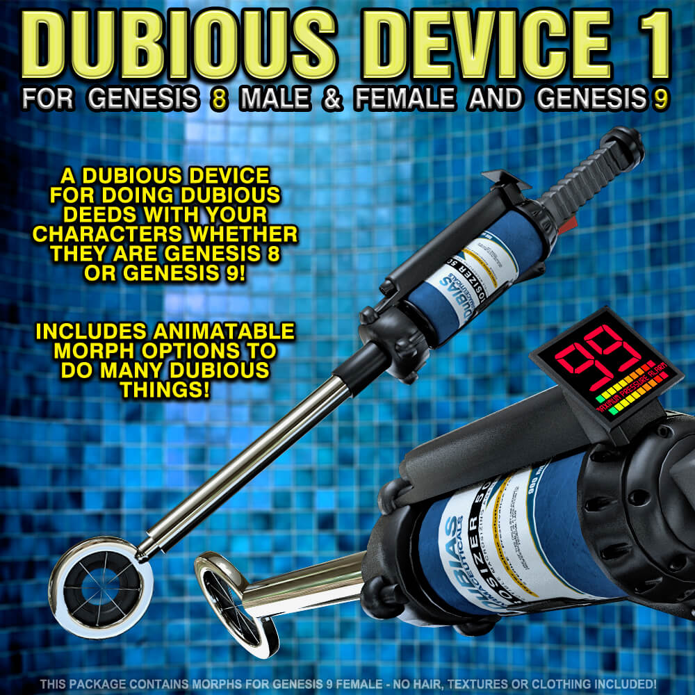 Dubious Device 1 for Genesis 8 and 9 - Daz Content by HevieState3D