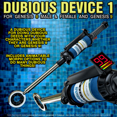 Dubious Device 1 for Genesis 8 and 9 - Daz Content by HevieState3D