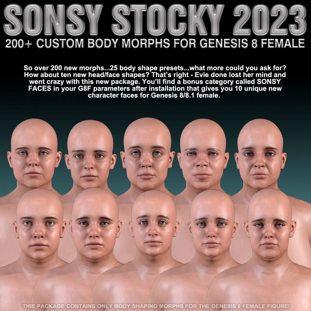 A look at the faces of Stocky 2023! 3D Render by HevieState3D