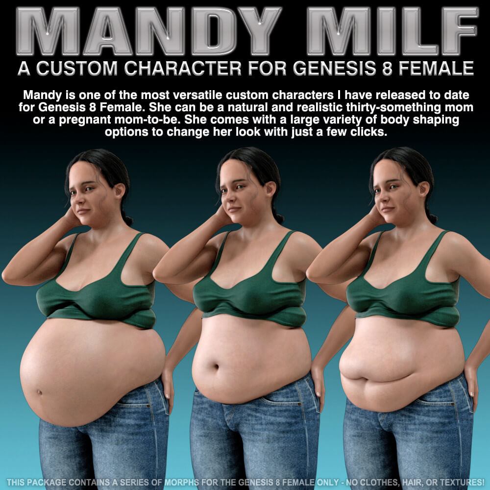 Mandy the MILF Released! 3D Render, Digital Art by HevieState3D