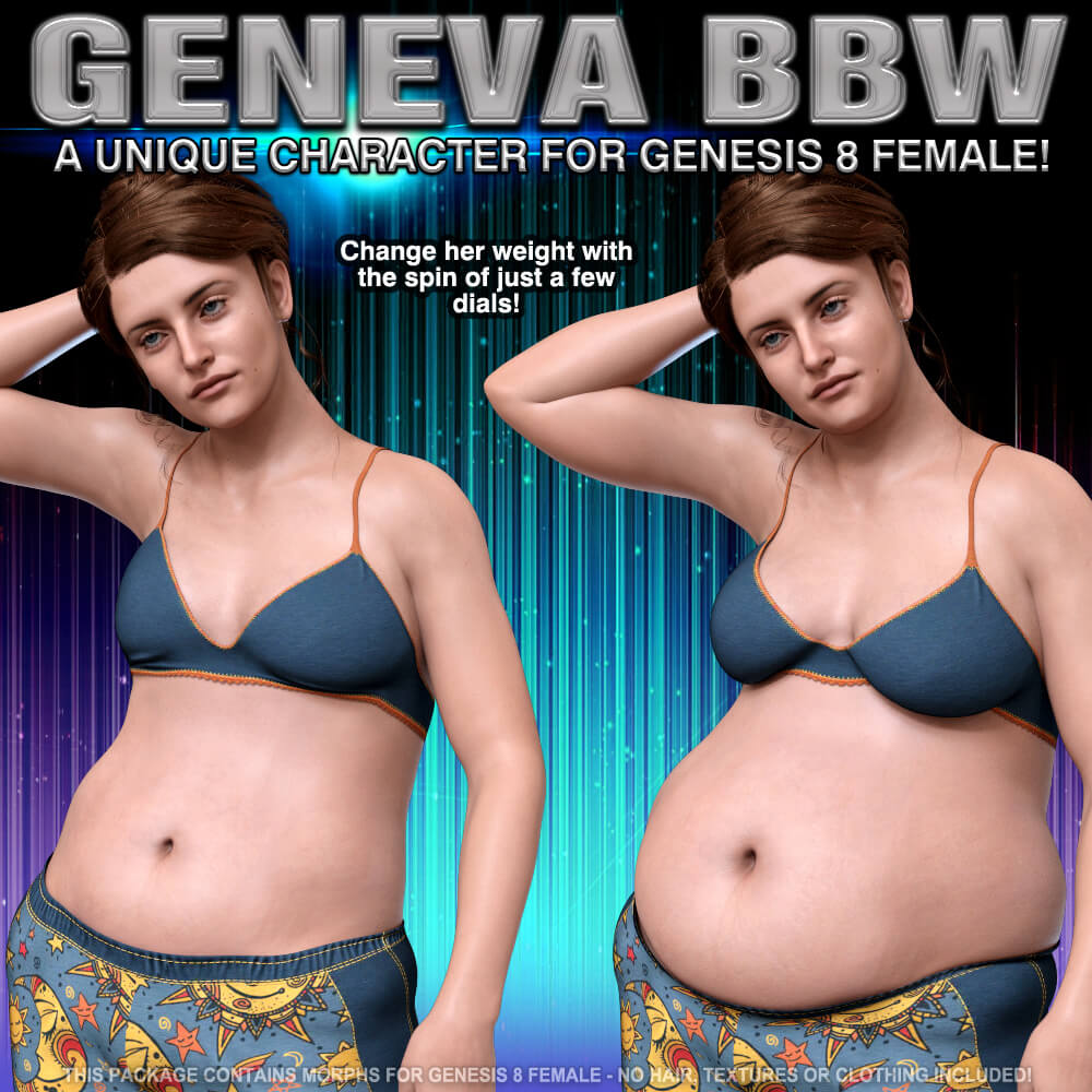 Geneva BBW Character Morph for Genesis 8 Female - Daz Content by HevieState3D