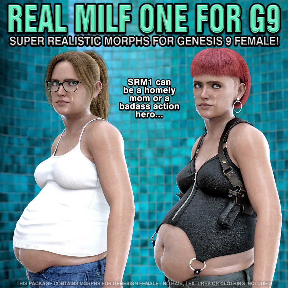 Real MILF 1 Morphs for Genesis 9 - Daz Content by HevieState3D