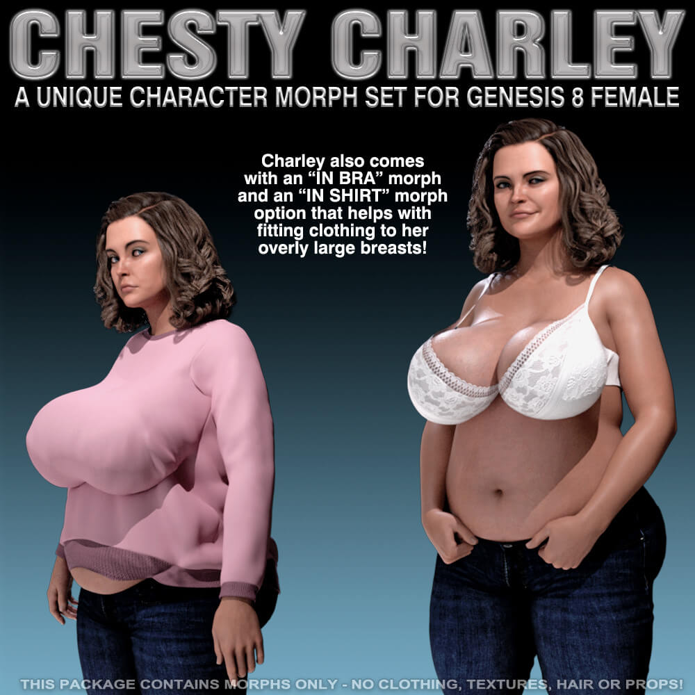 Sonsy Chesty Charley Character Morphs for Genesis 8 Female - Daz Content by HevieState3D