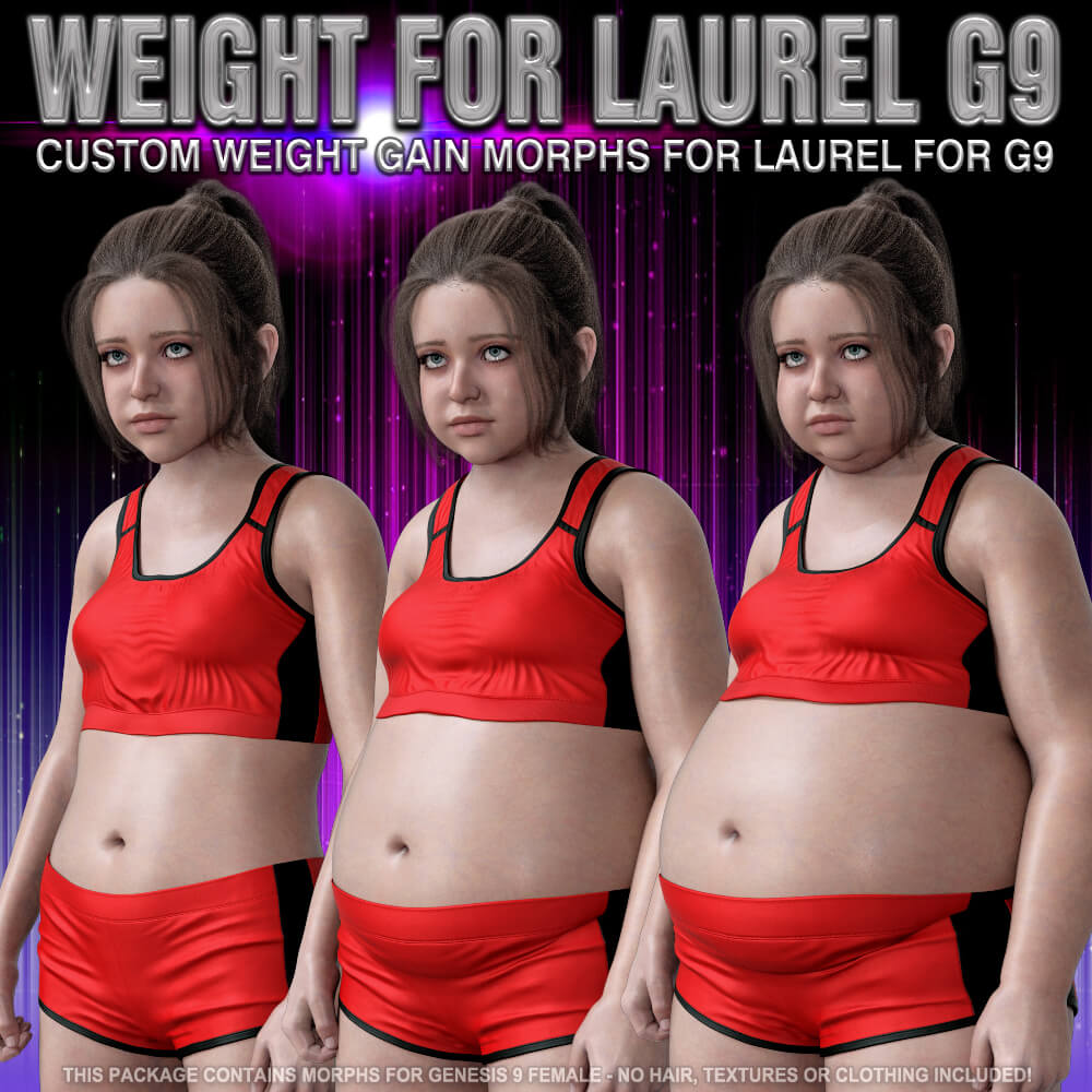 Weight Gain for Sonsy Laurel for Genesis 9 - Daz Content by HevieState3D