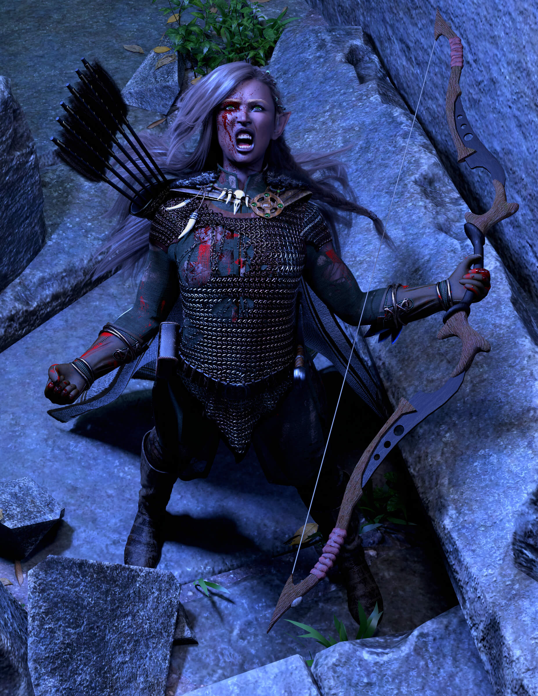 Lost Prey 3D Render, Digital Art by Hexdrake