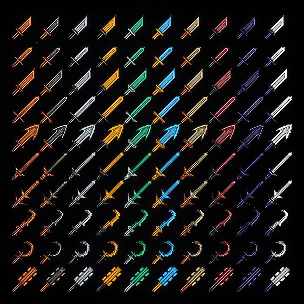 Ultimate Weapon Bundle - 2D Game Asset by heynonnynonny