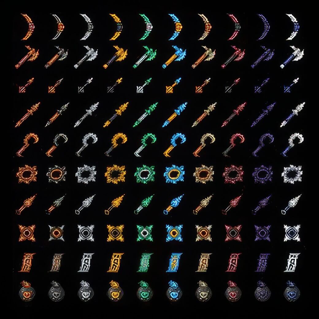 Ultimate Weapon Bundle - 2D Game Asset by heynonnynonny
