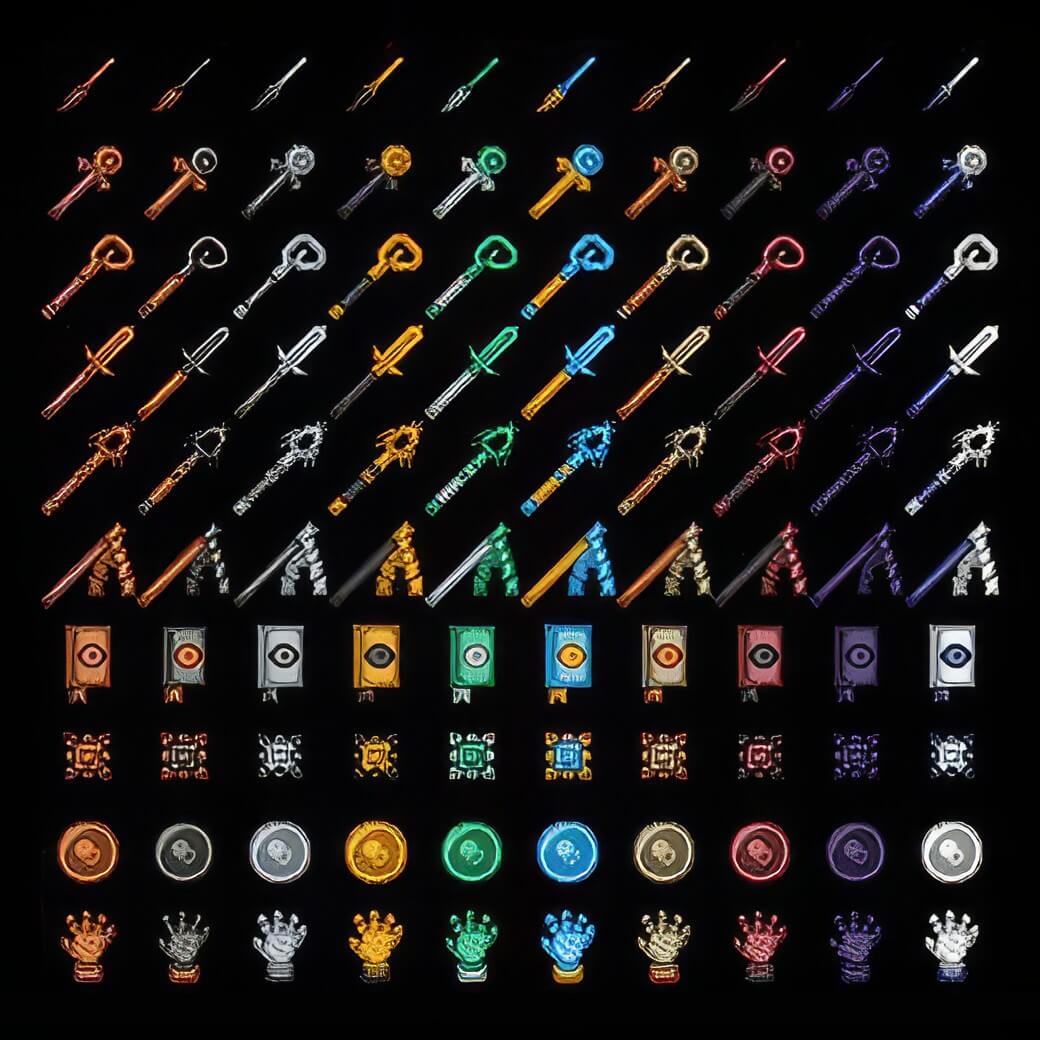Ultimate Weapon Bundle - 2D Game Asset by heynonnynonny