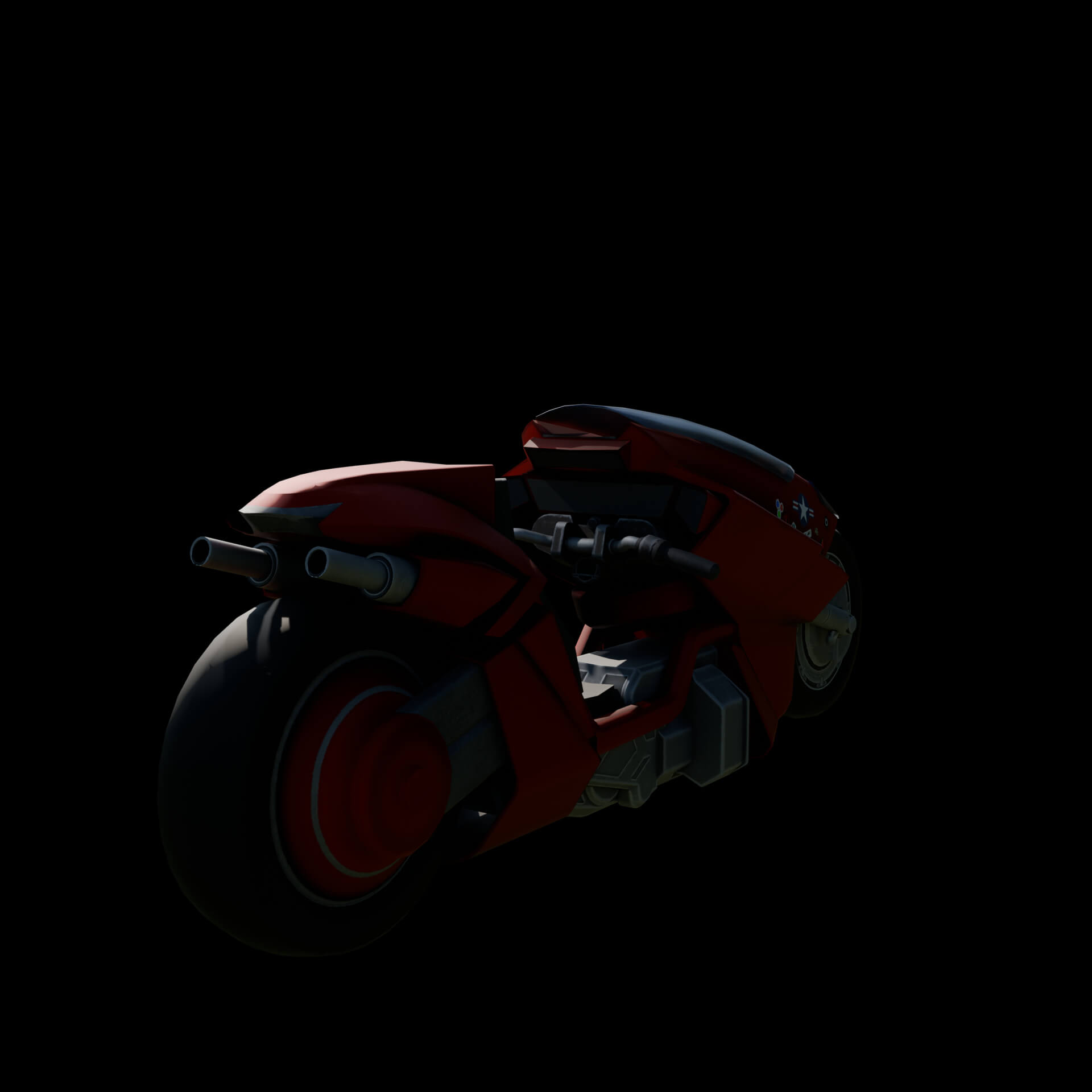 Akira Motorbike - 3D Model by HikkiJack