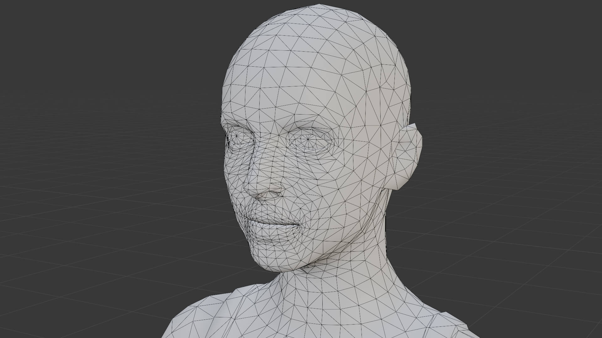 Female Base Mesh Character in Swimsuit - 3D Model by HikkiJack