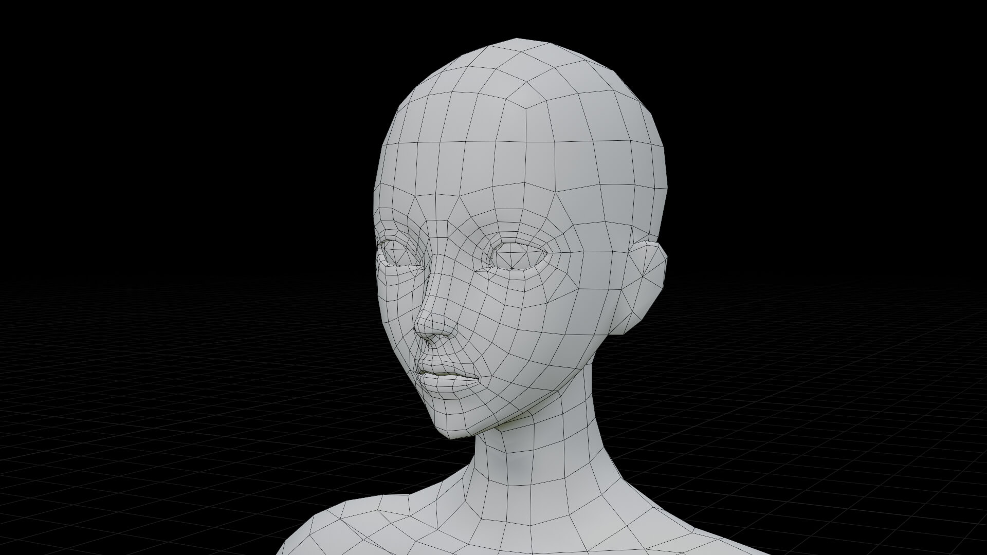 Female Character Rigged Base Body Mesh - 3D Model by HikkiJack