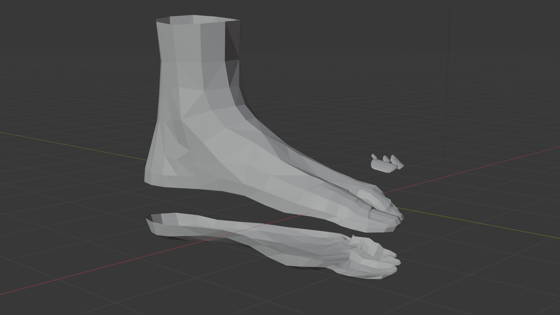 Foot Base Mesh - 3D Model by HikkiJack