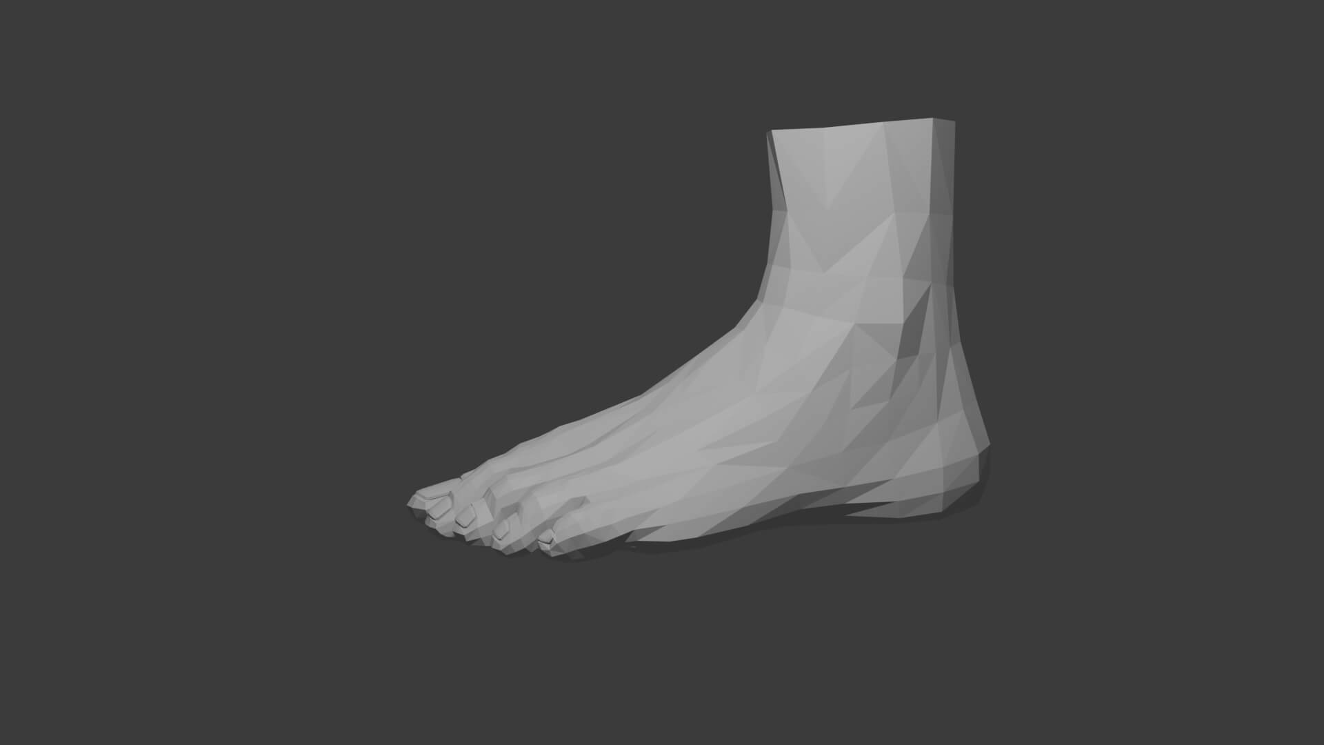 Foot Base Mesh - 3D Model by HikkiJack