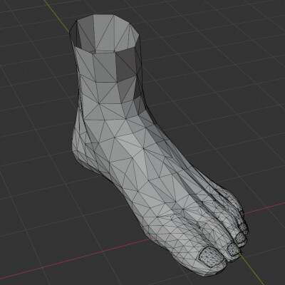 Foot Base Mesh - 3D Model by HikkiJack