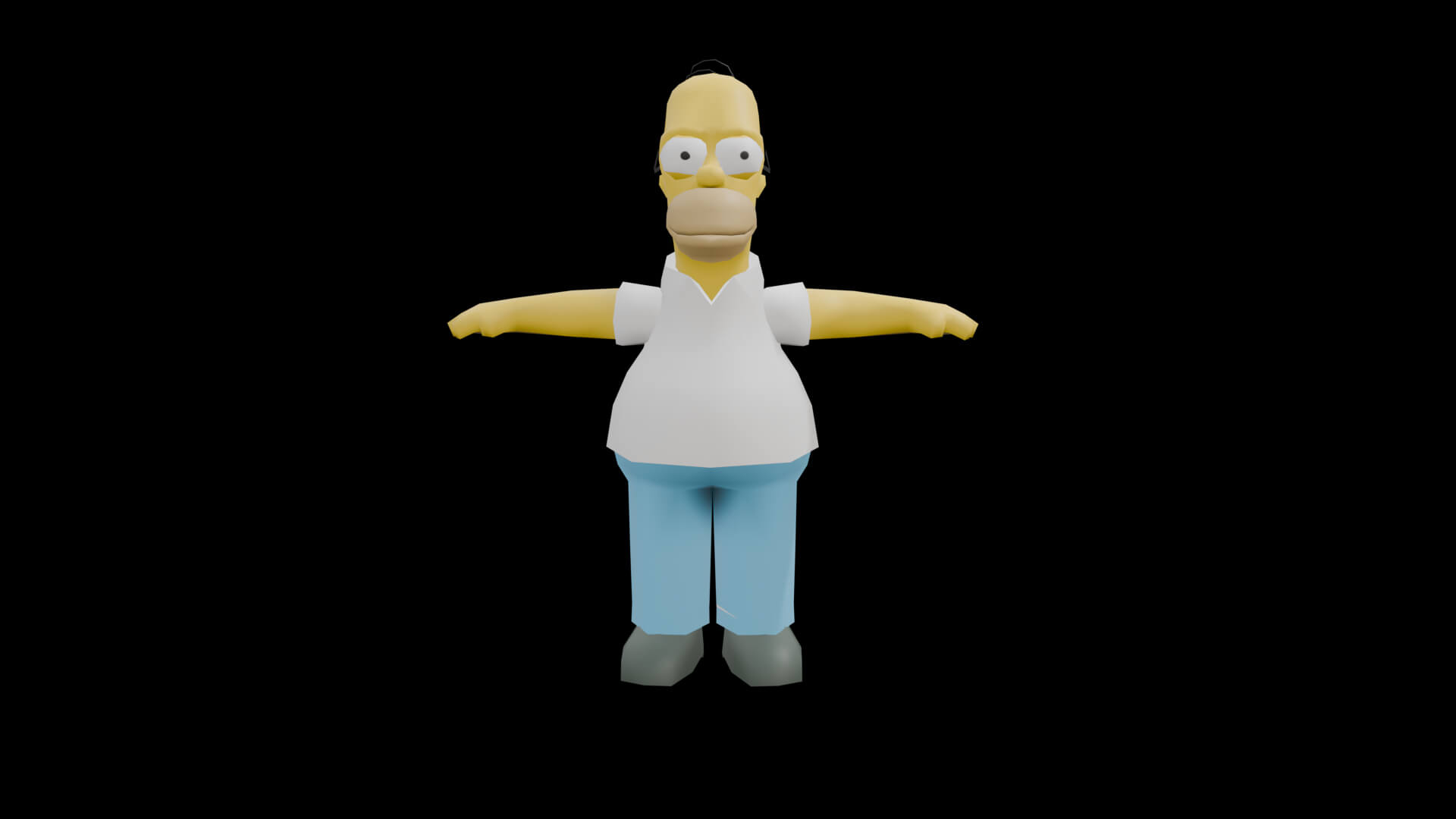 Homer Simpson - 3D Model by HikkiJack