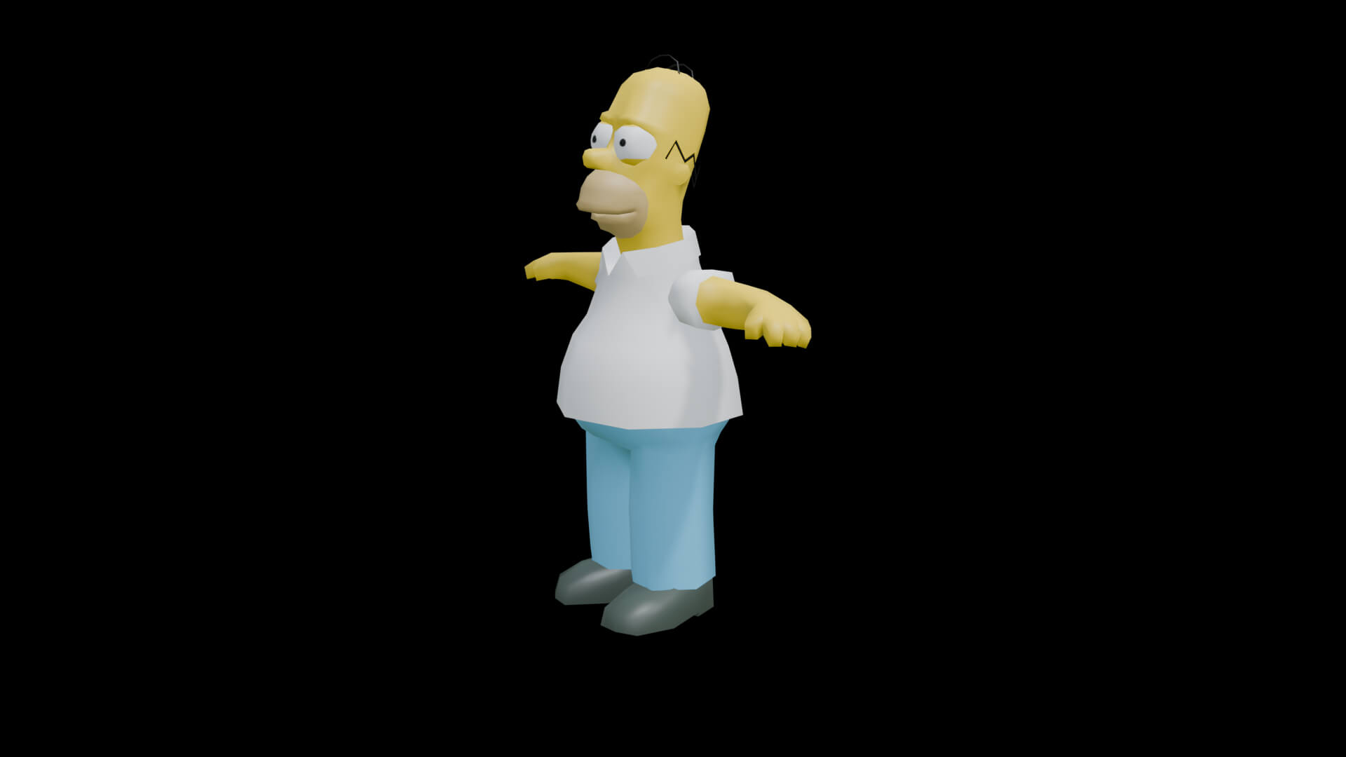 Homer Simpson - 3D Model by HikkiJack