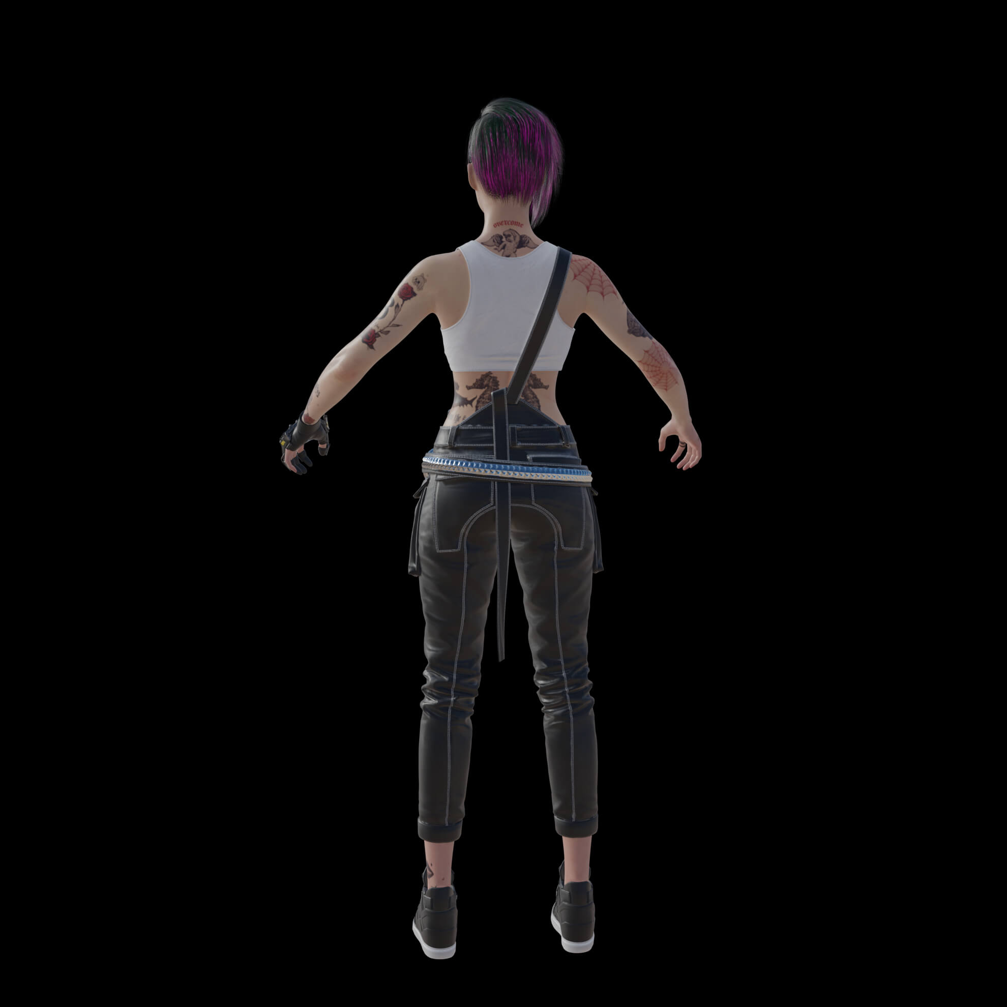 Judy Alvarez Cyberpunk Full Body Rigged - 3D Model by HikkiJack