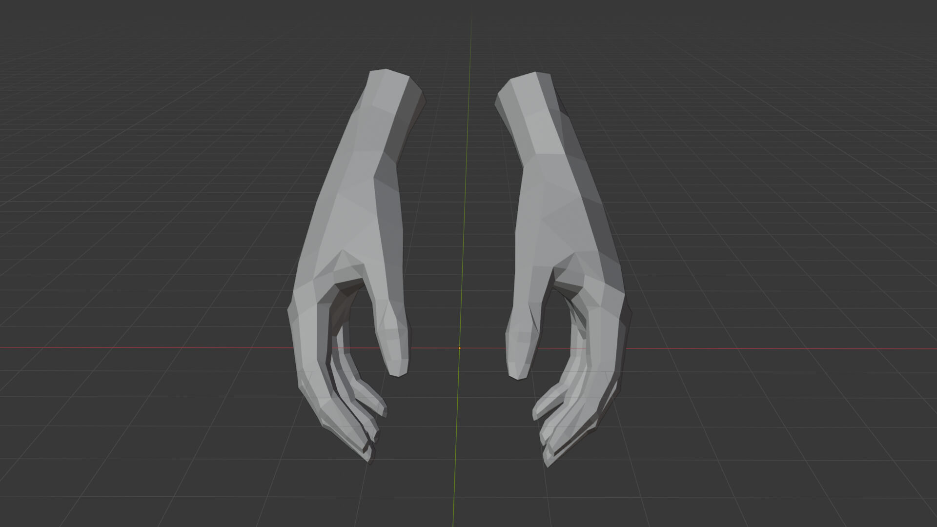 Low Poly Reference Hands - 3D Model by HikkiJack