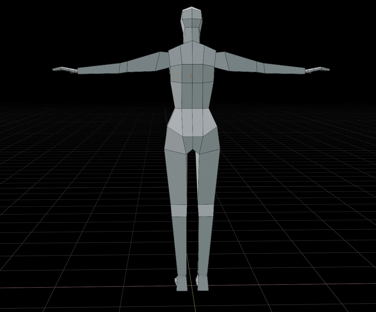 Male and Female Low Poly Base Mesh PS1 Style - 3D Model by HikkiJack