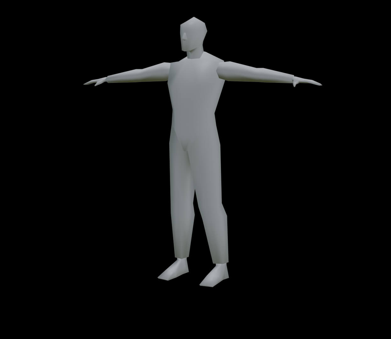 Male and Female Low Poly Base Mesh PS1 Style - 3D Model by HikkiJack