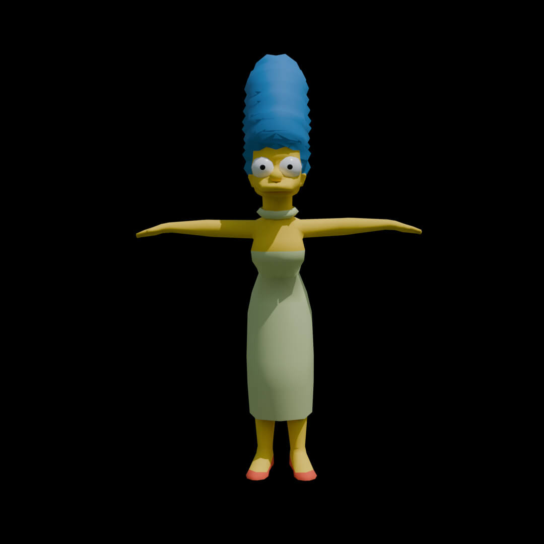 Marge Simpson - 3D Model by HikkiJack