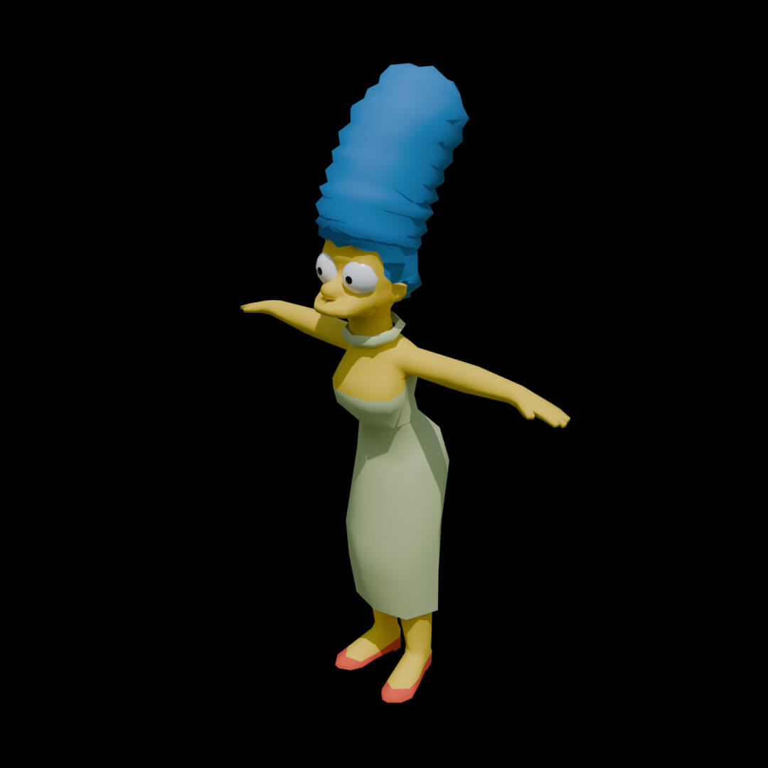 Marge Simpson - 3D Model by HikkiJack