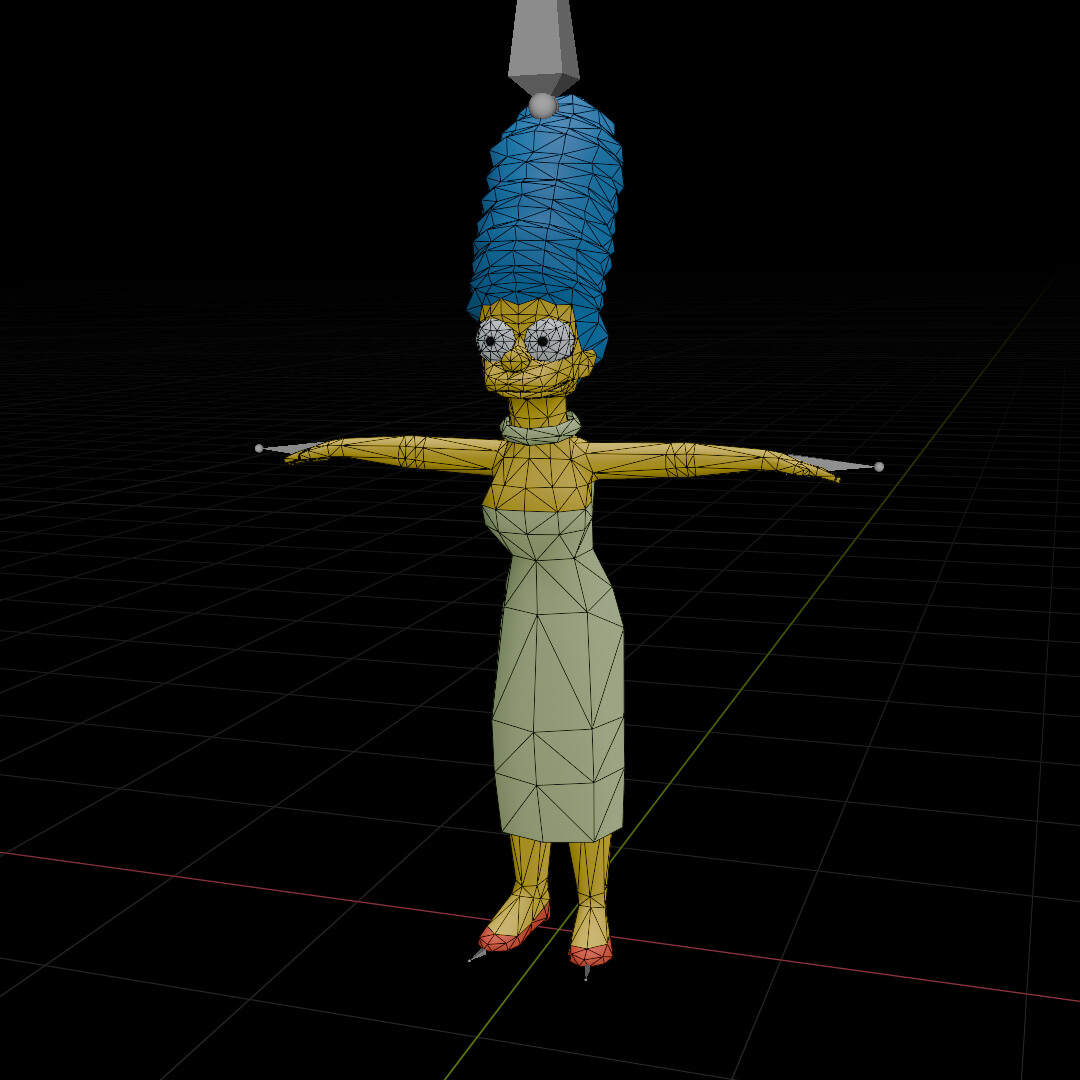 Marge Simpson - 3D Model by HikkiJack