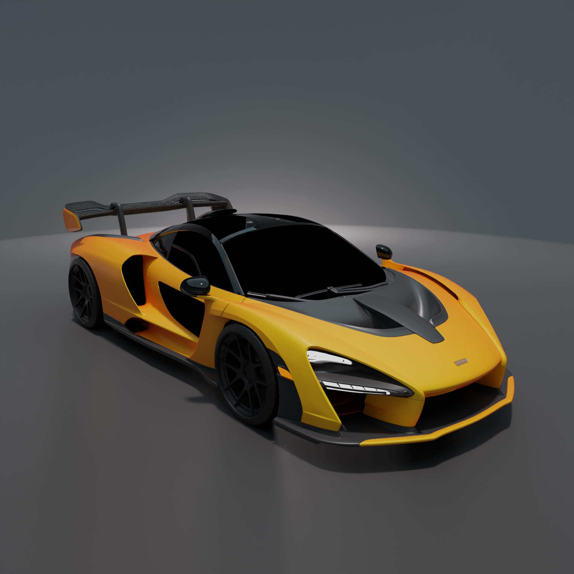 McLaren Senna Car - 3D Model by HikkiJack