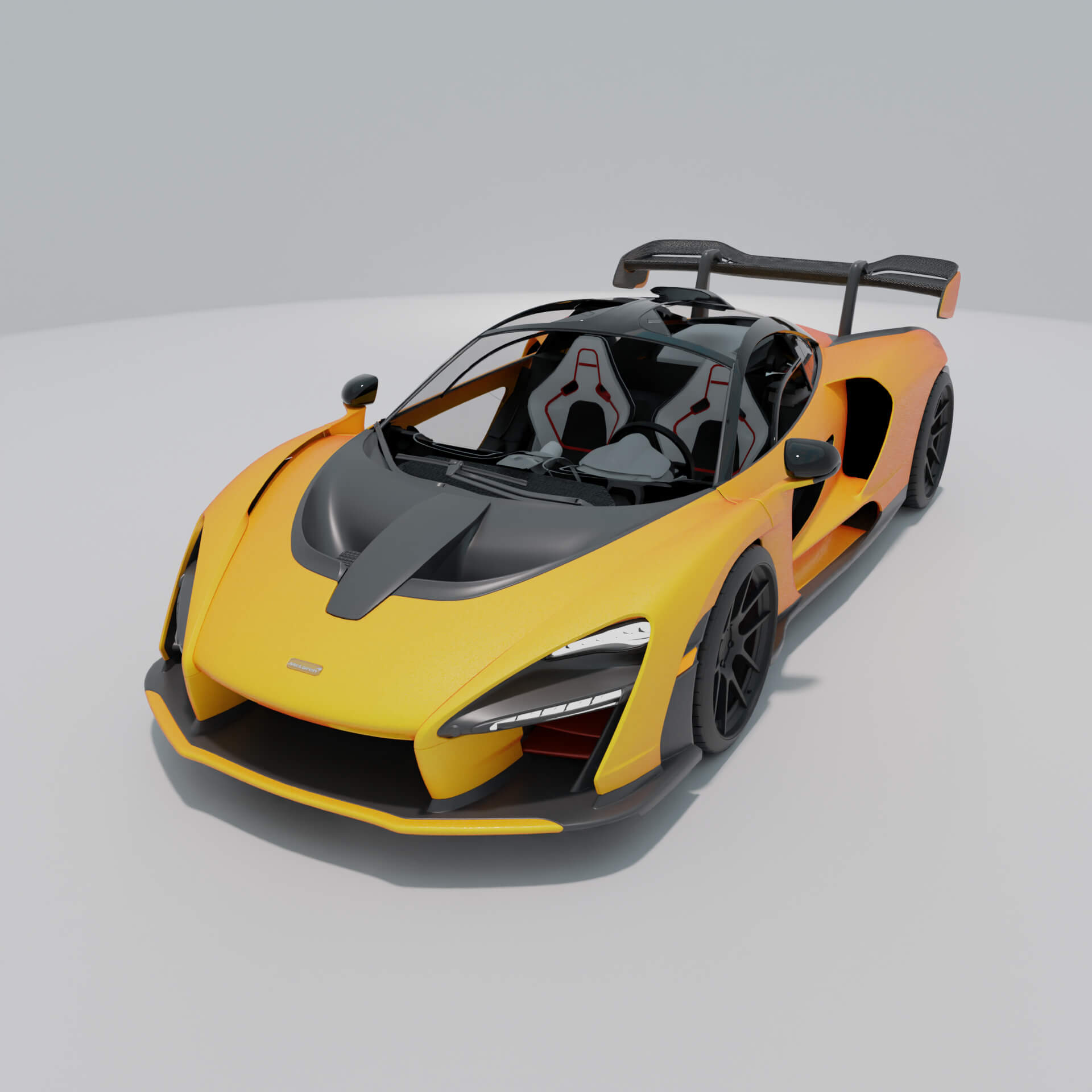 McLaren Senna Car - 3D Model by HikkiJack