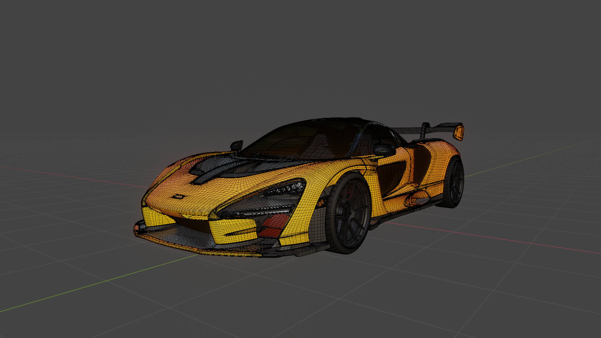 McLaren Senna Car - 3D Model by HikkiJack