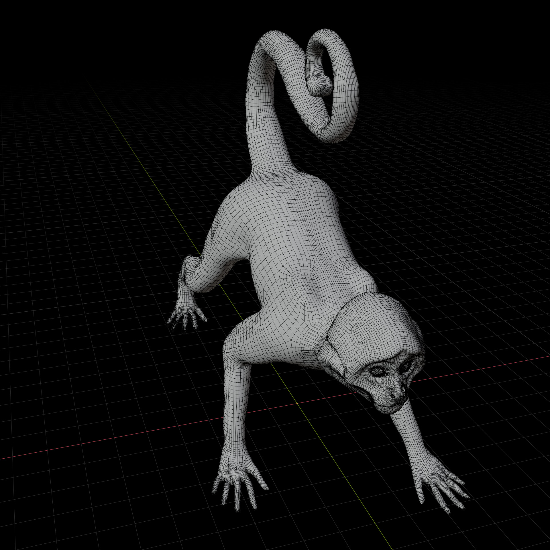 Monkey 3D Model by HikkiJack