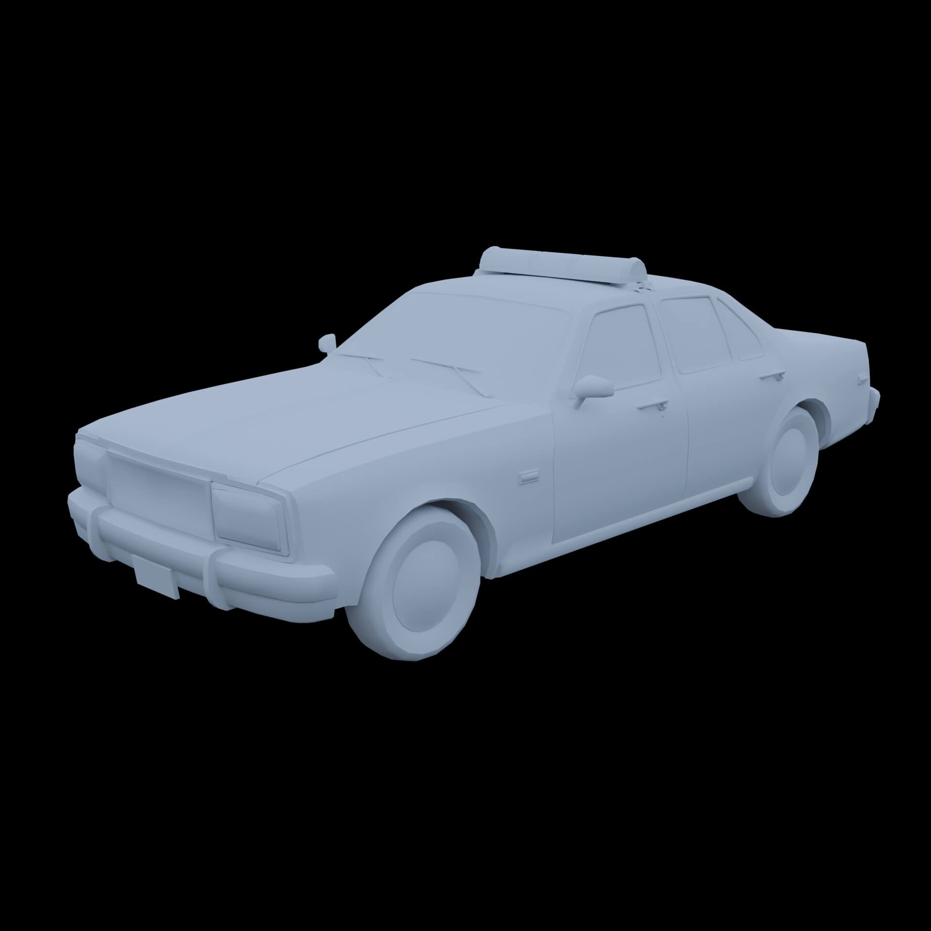 Police Car With Inside Interior - 3D Model by HikkiJack