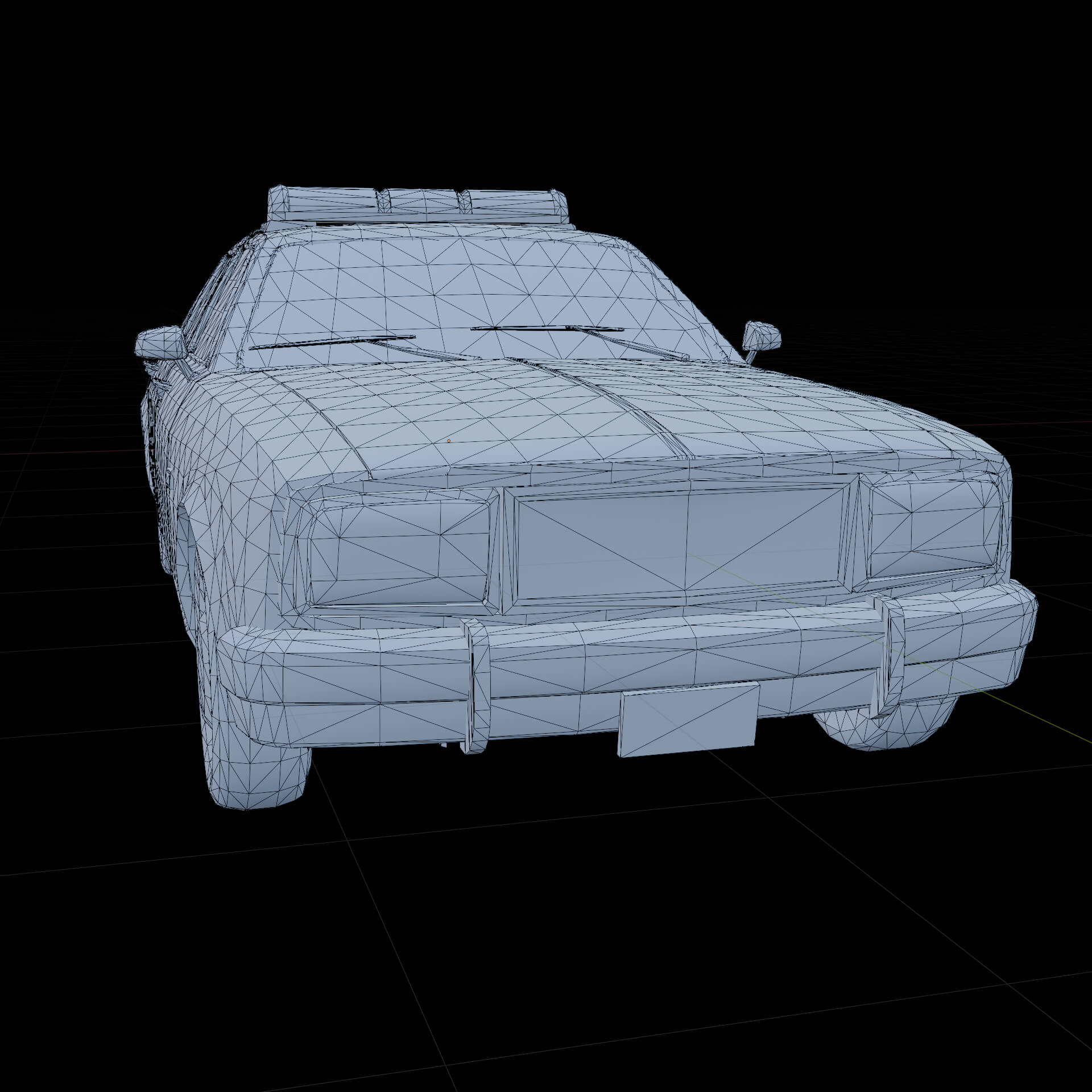 Police Car With Inside Interior - 3D Model by HikkiJack