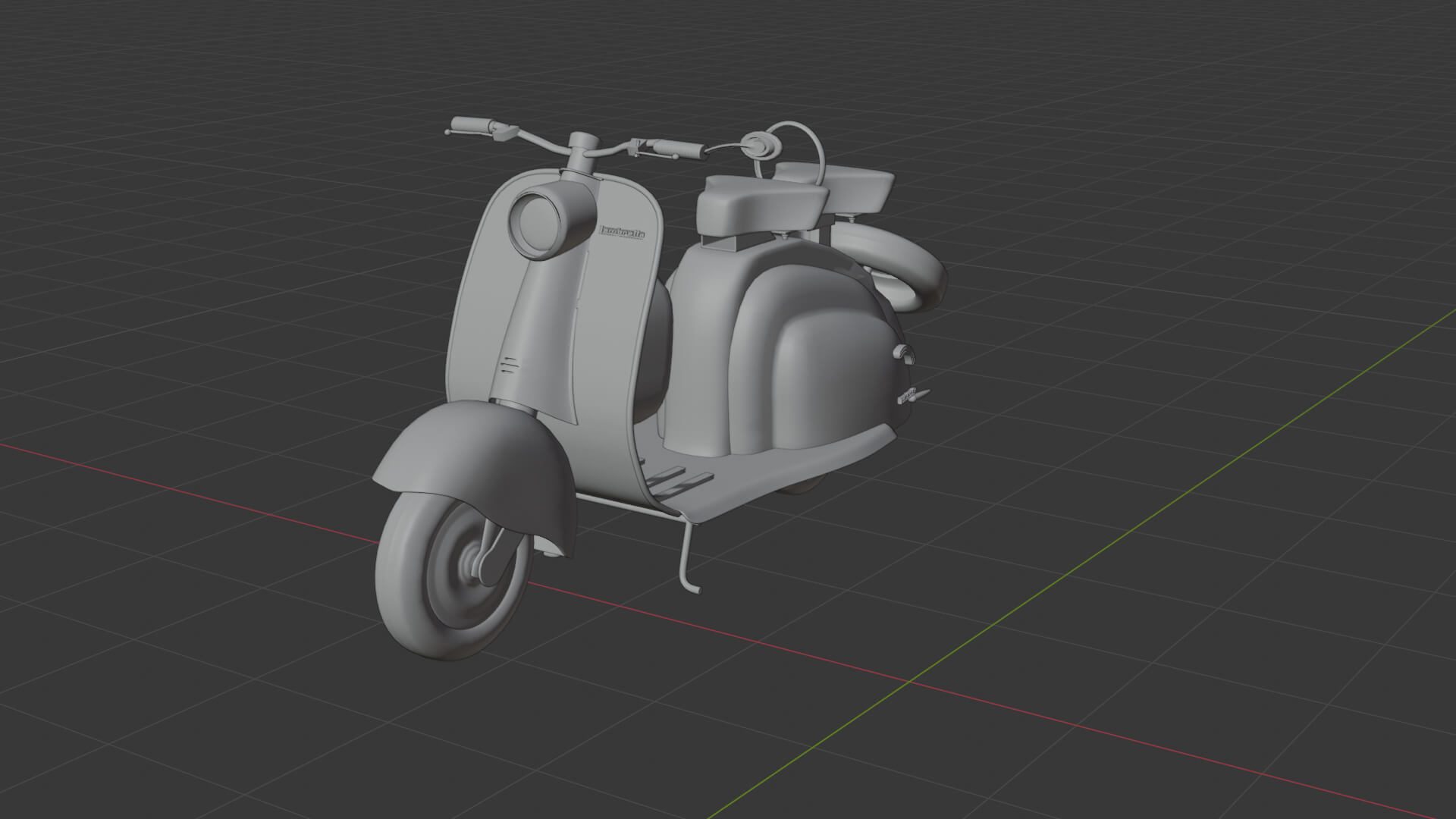 Old Rusty Scooter - 3D Model by HikkiJack