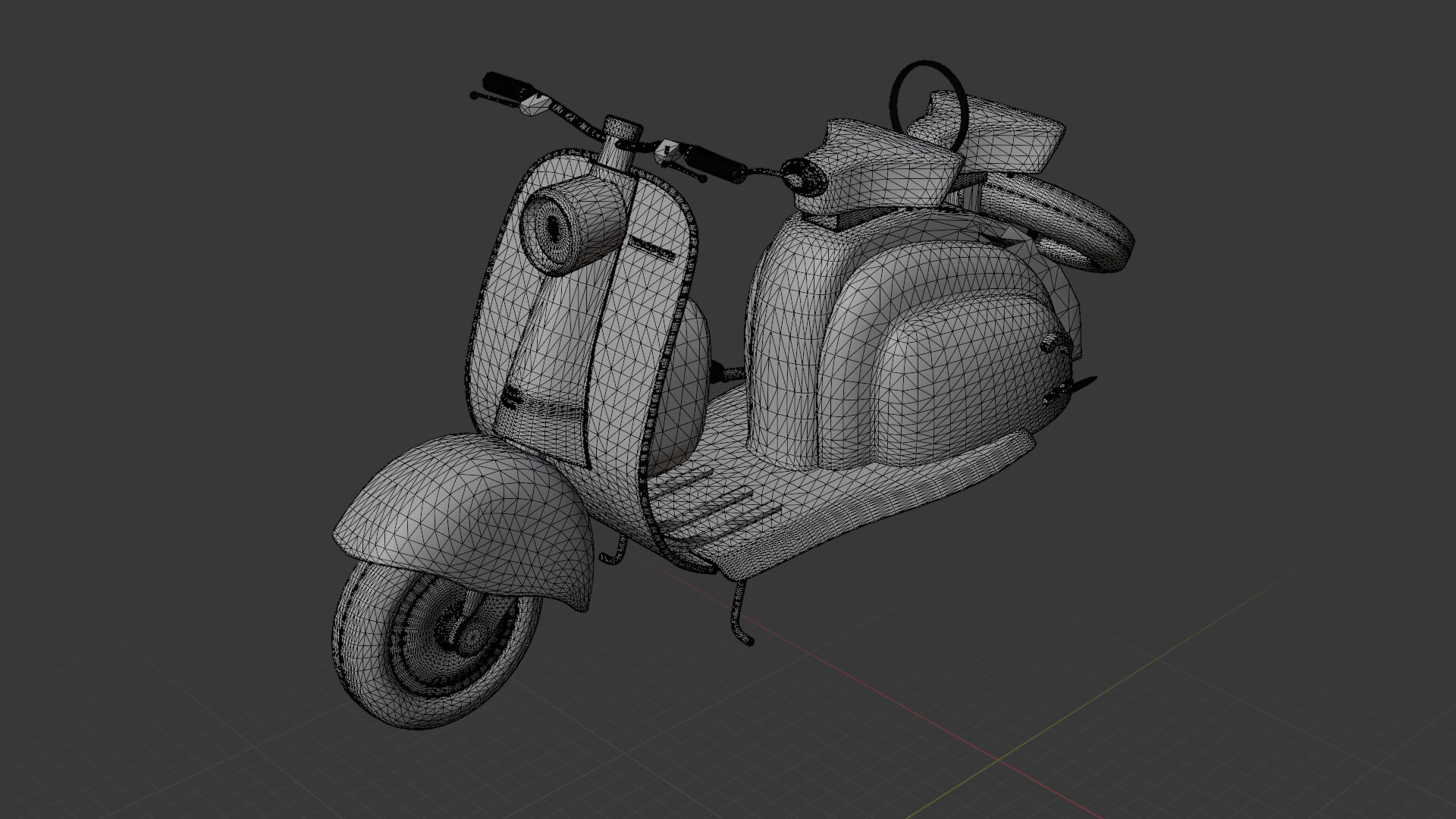 Old Rusty Scooter - 3D Model by HikkiJack